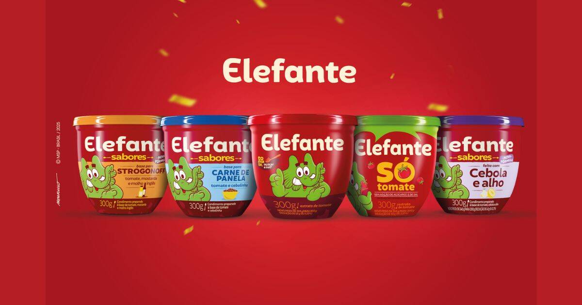 Linha de atomatados Elefante conta com novos sabores - SuperHiper