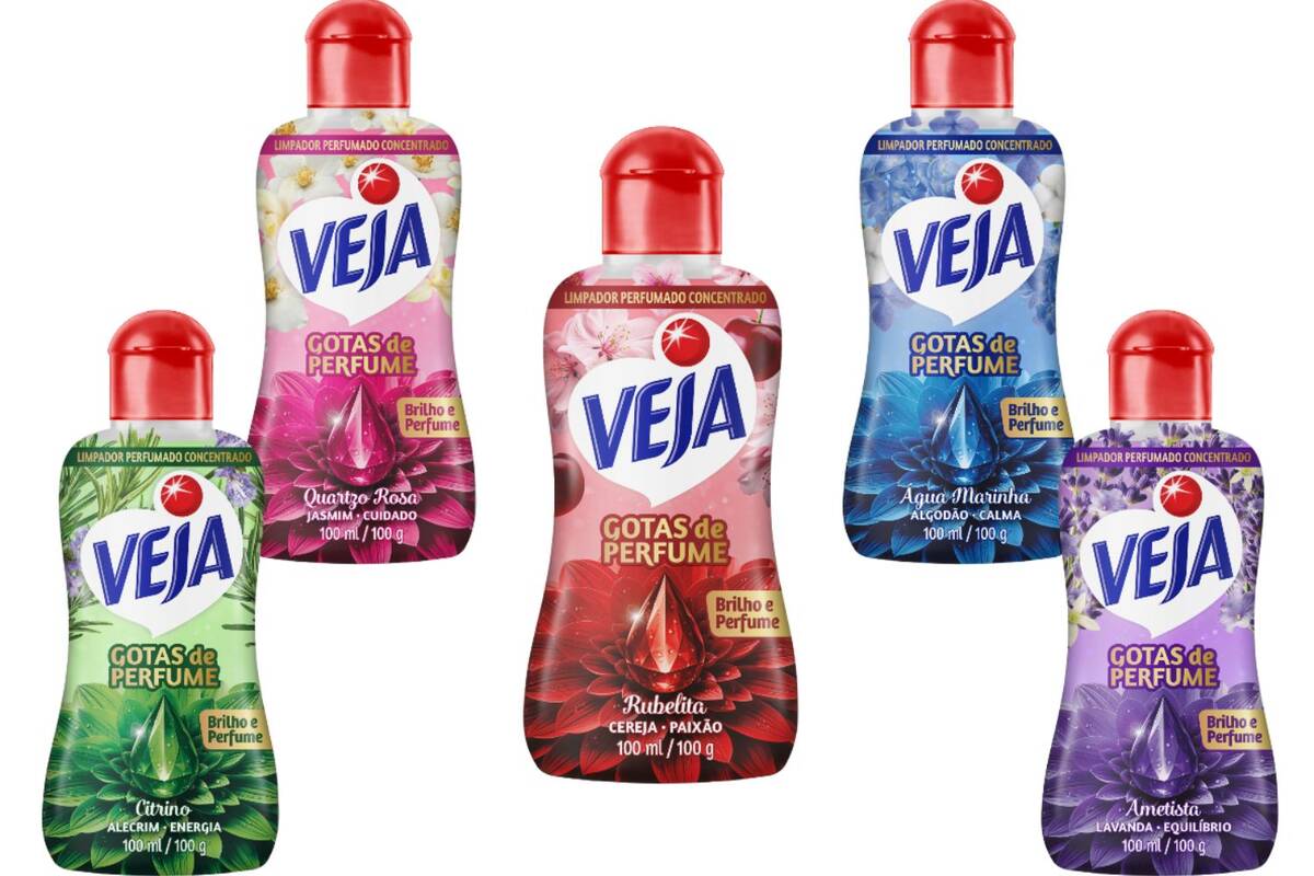 Veja estreia em concentrados com cinco fragrâncias - SuperHiper