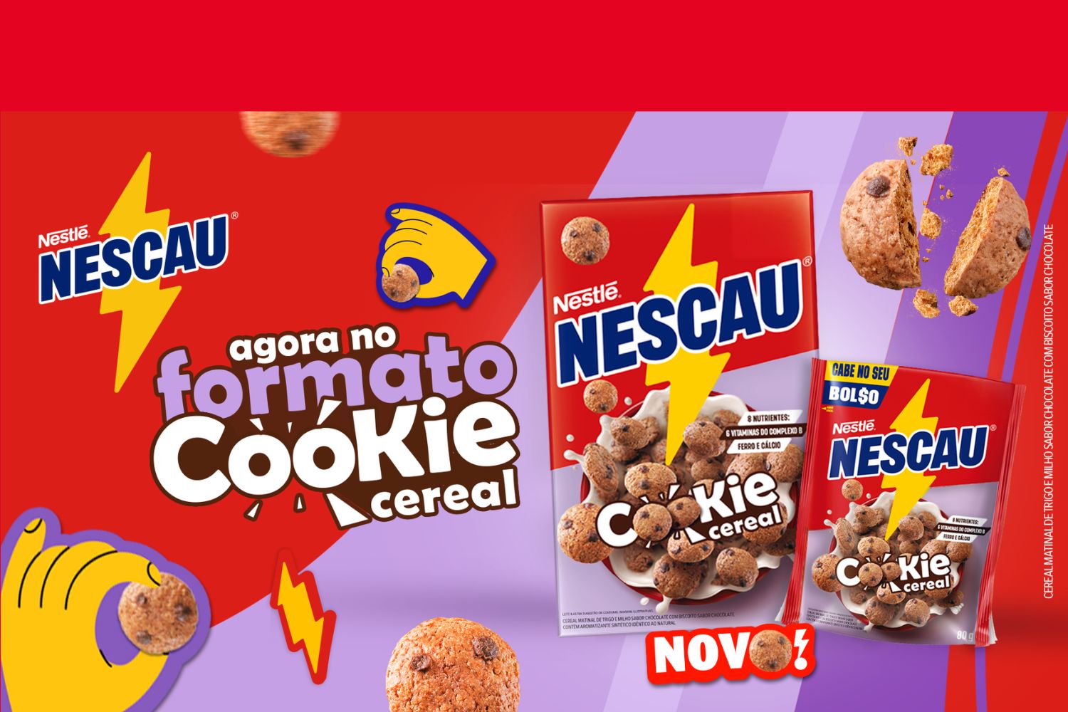 Nescau lança primeiro cereal no formato cookie - SuperHiper